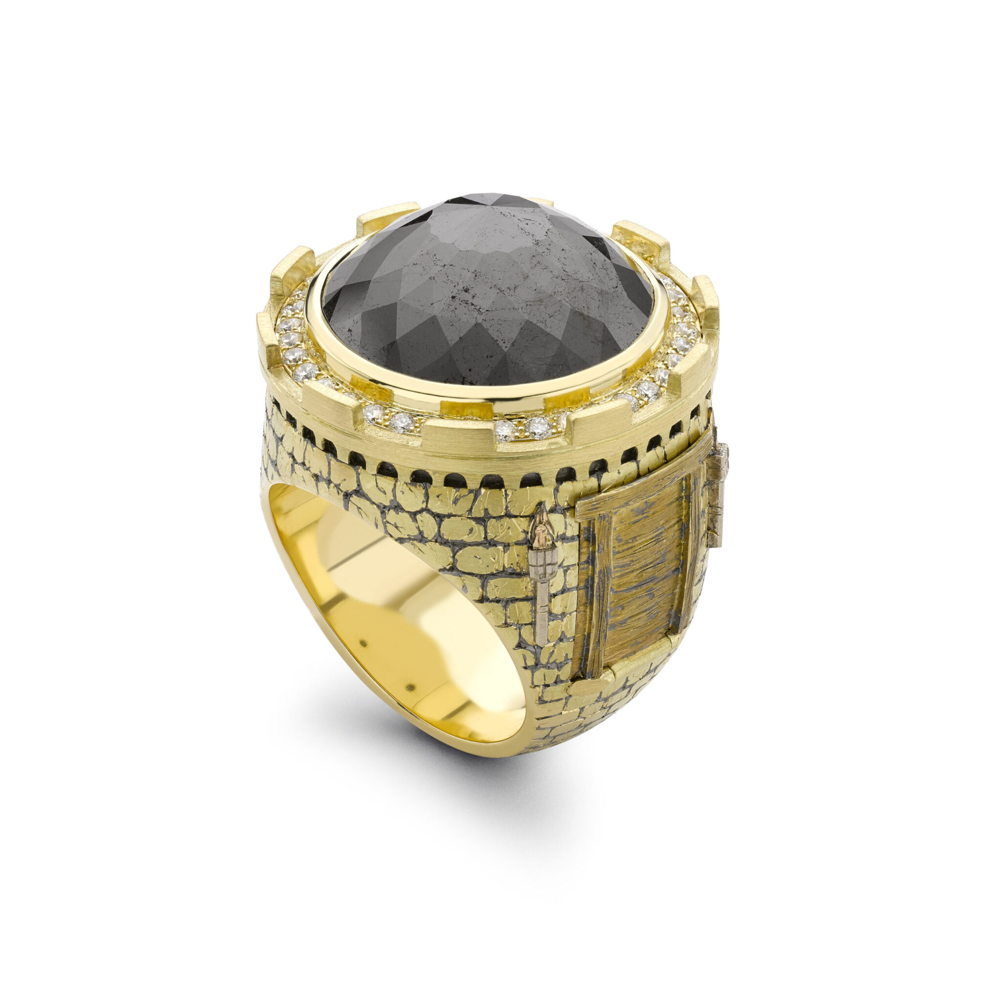 Black Diamond Castle Ring - Theo Fennell Ltd